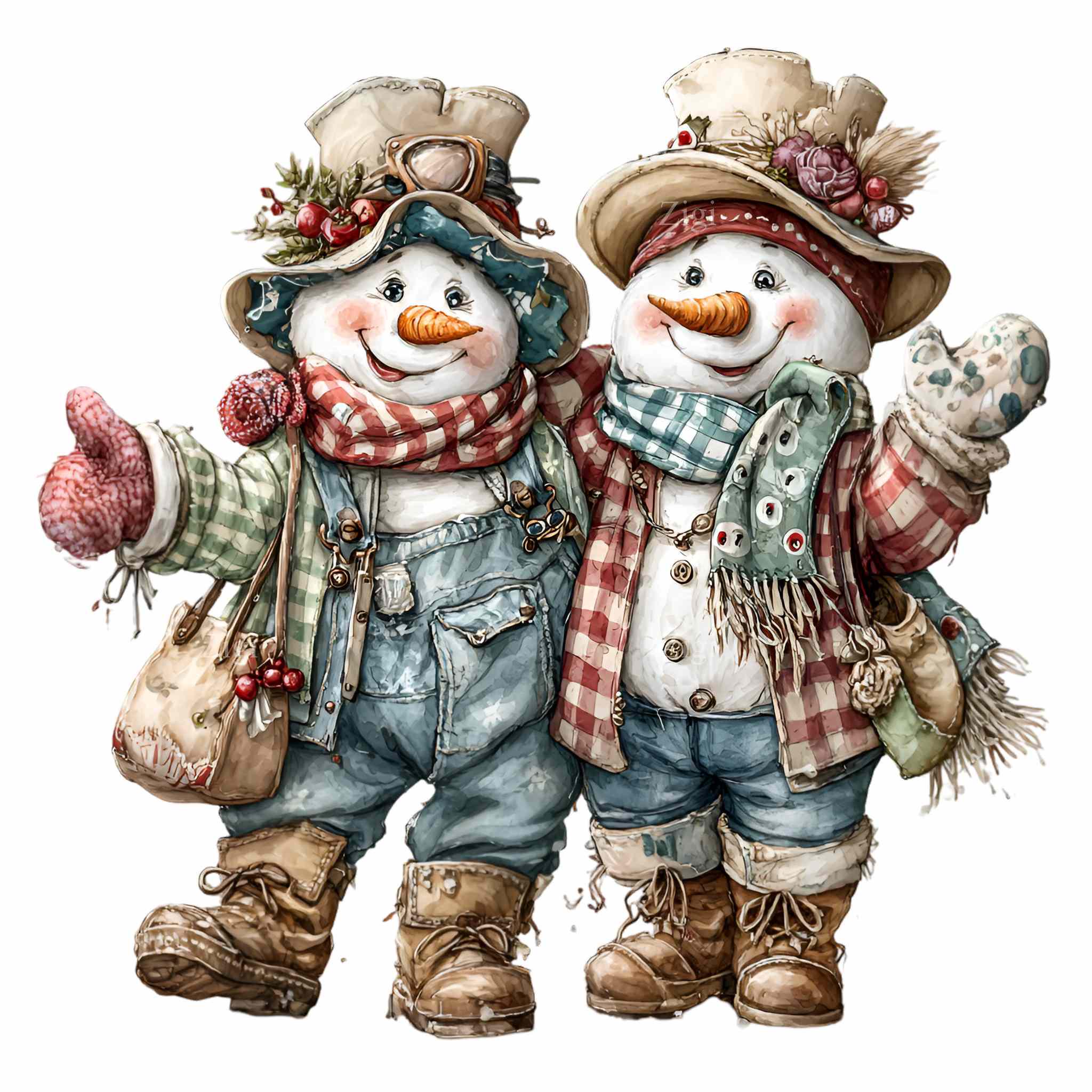 15 PNG Patchwork Vintage Snowman Trio Clipart, Christmas Sublimation - Etsy