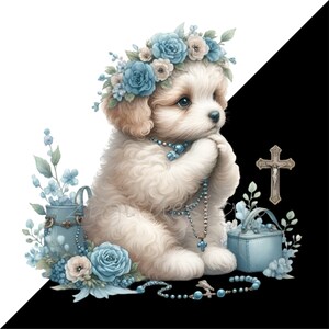 12 Praying Puppy Clipart PNG, Cute Puppy in Prayer, Religious Dog ...