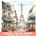 Paris Digital Papers 40 JPG Watercolor, Eiffel Tower Clipart, Parisian ...