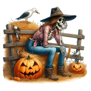 15 PNG Halloween Skeleton Clipart - PNG Spooky Pumpkin Illustration ...