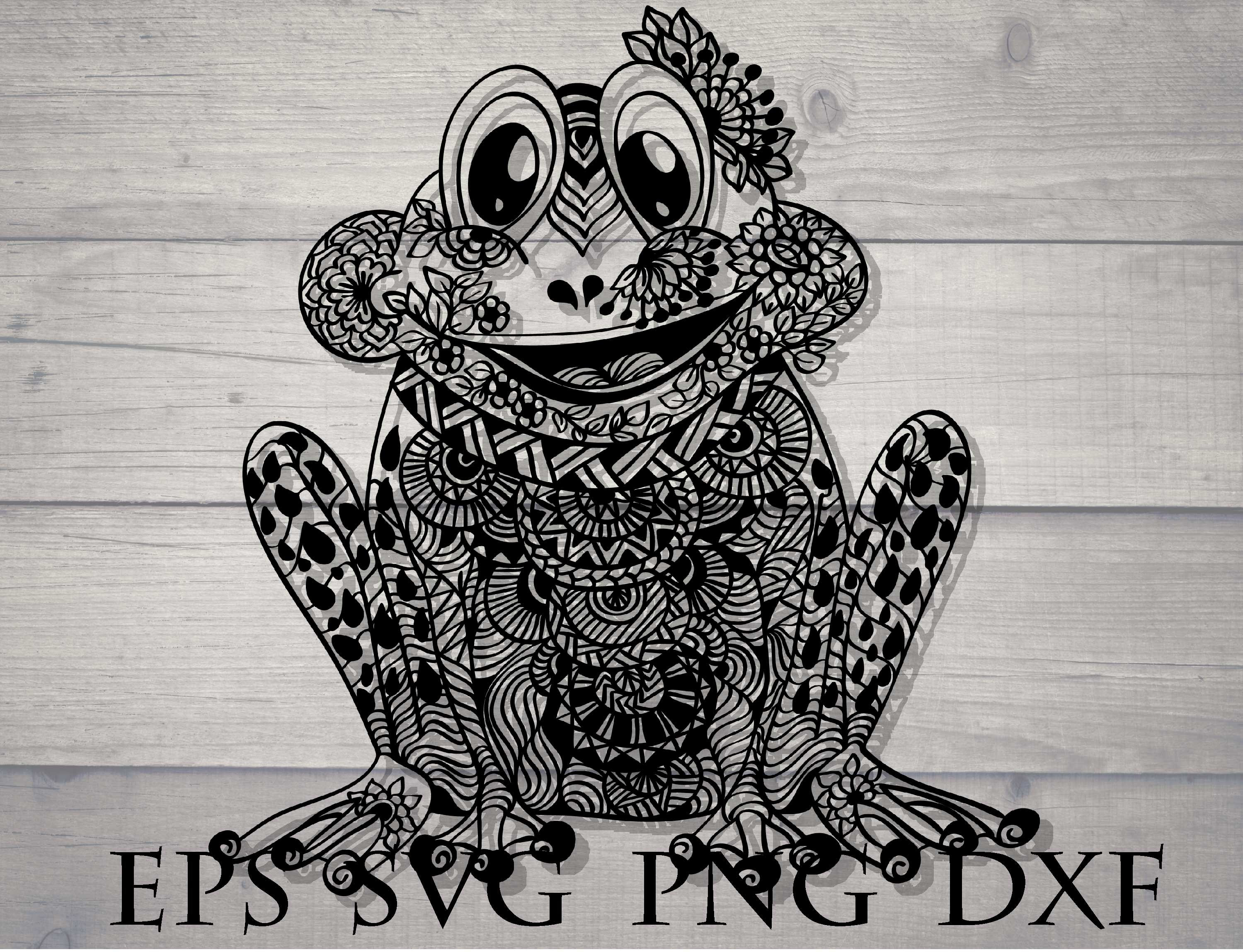 Frog Svg Zentangle Frog Svg Mandala Animal Svg - Etsy Singapore