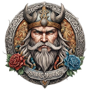 Viking Clipart Bundle, 15 PNG Watercolor Nordic Scandinavian Viking ...