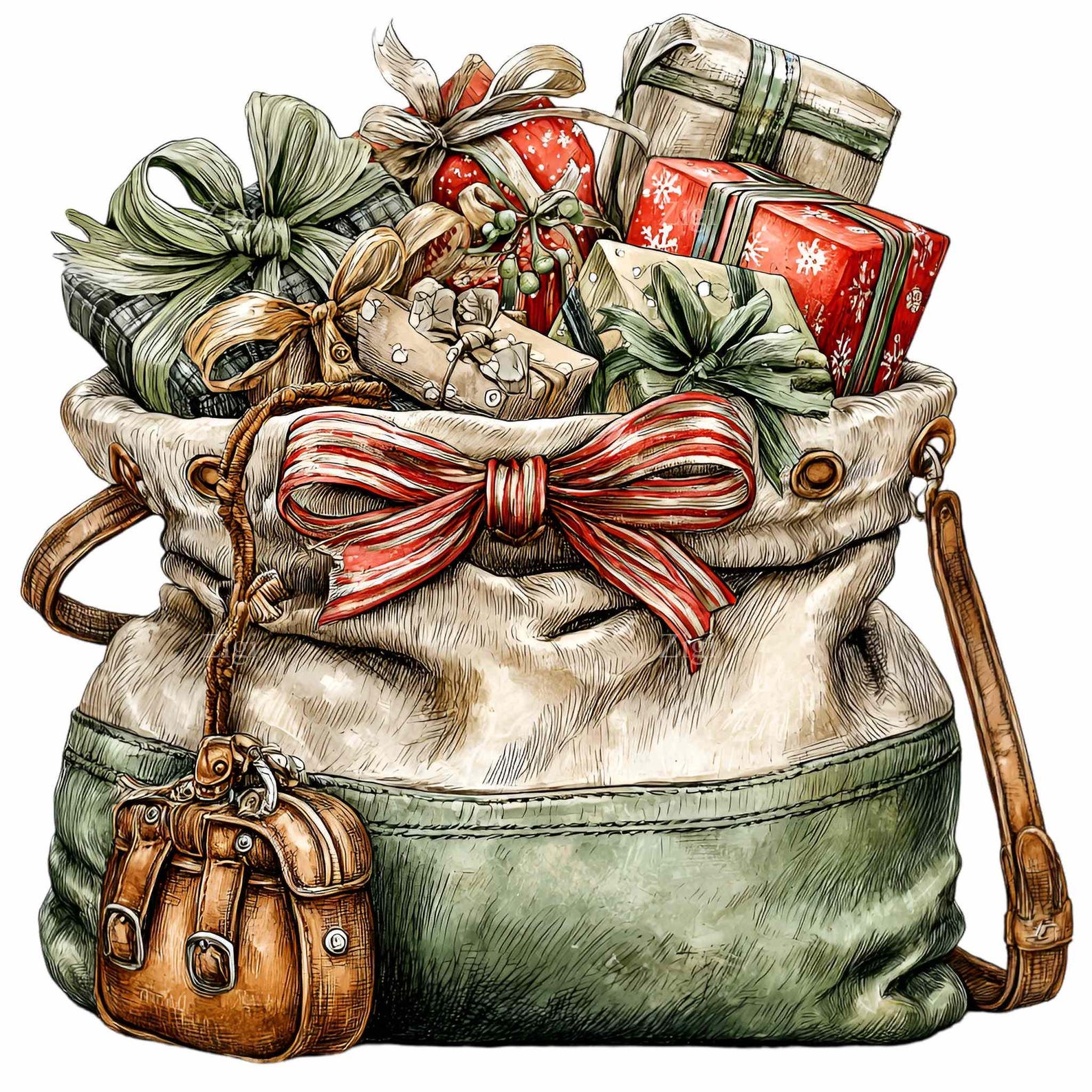 11 PNG Floral Gift Boxes – Christmas Vintage PNG – Elegant Holiday ...