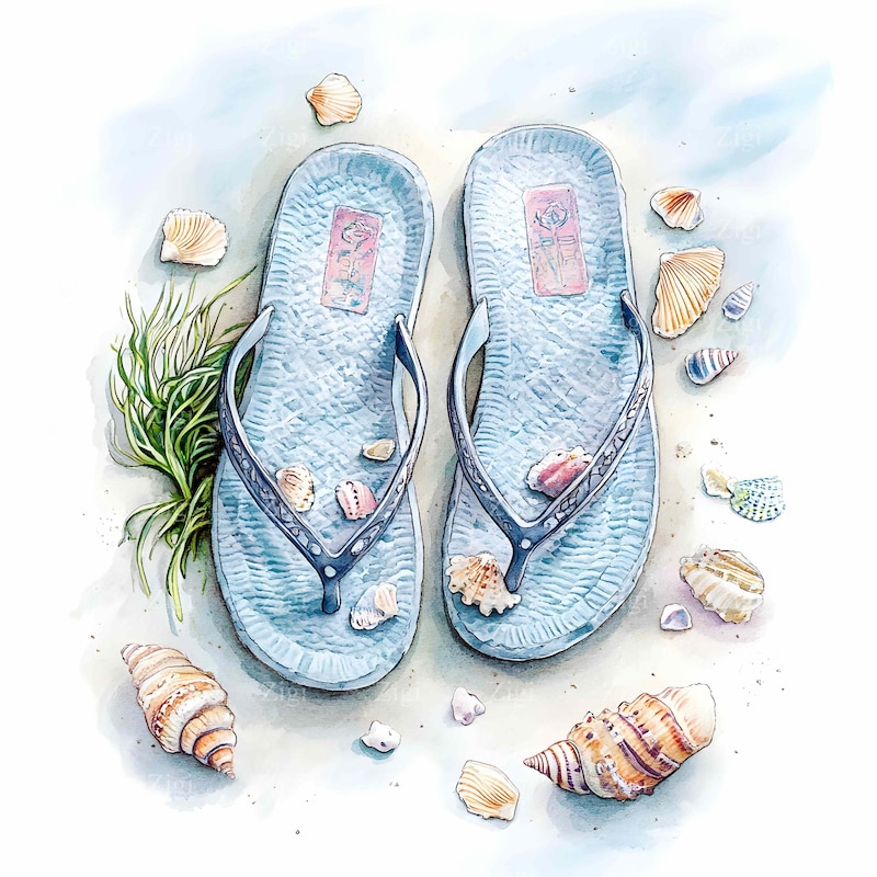 Cartoon Flip Flop - Etsy