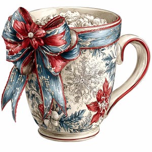 12 PNG Snowflake Cup – Winter Hot Cocoa Mug PNG Clipart for Holiday ...