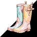 15 Colorful Rain Boots PNG Clipart - Watercolor Pastel Rubber Boots ...