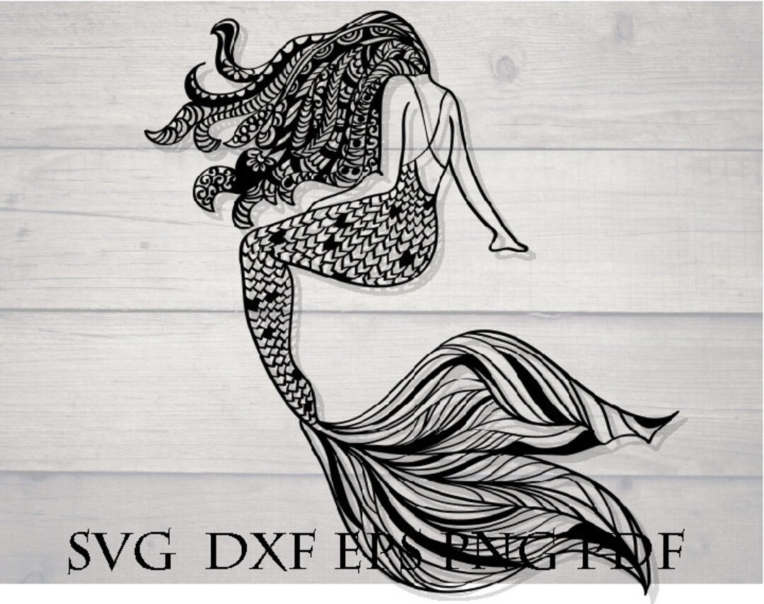 Mermaid Svg - Etsy UK