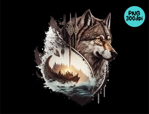 Celtic Wolf Wallpaper