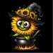 Sunflower Witch Clipart Adorable Halloween 14 PNG Illustration With ...