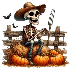 15 PNG Halloween Skeleton Clipart - PNG Spooky Pumpkin Illustration ...