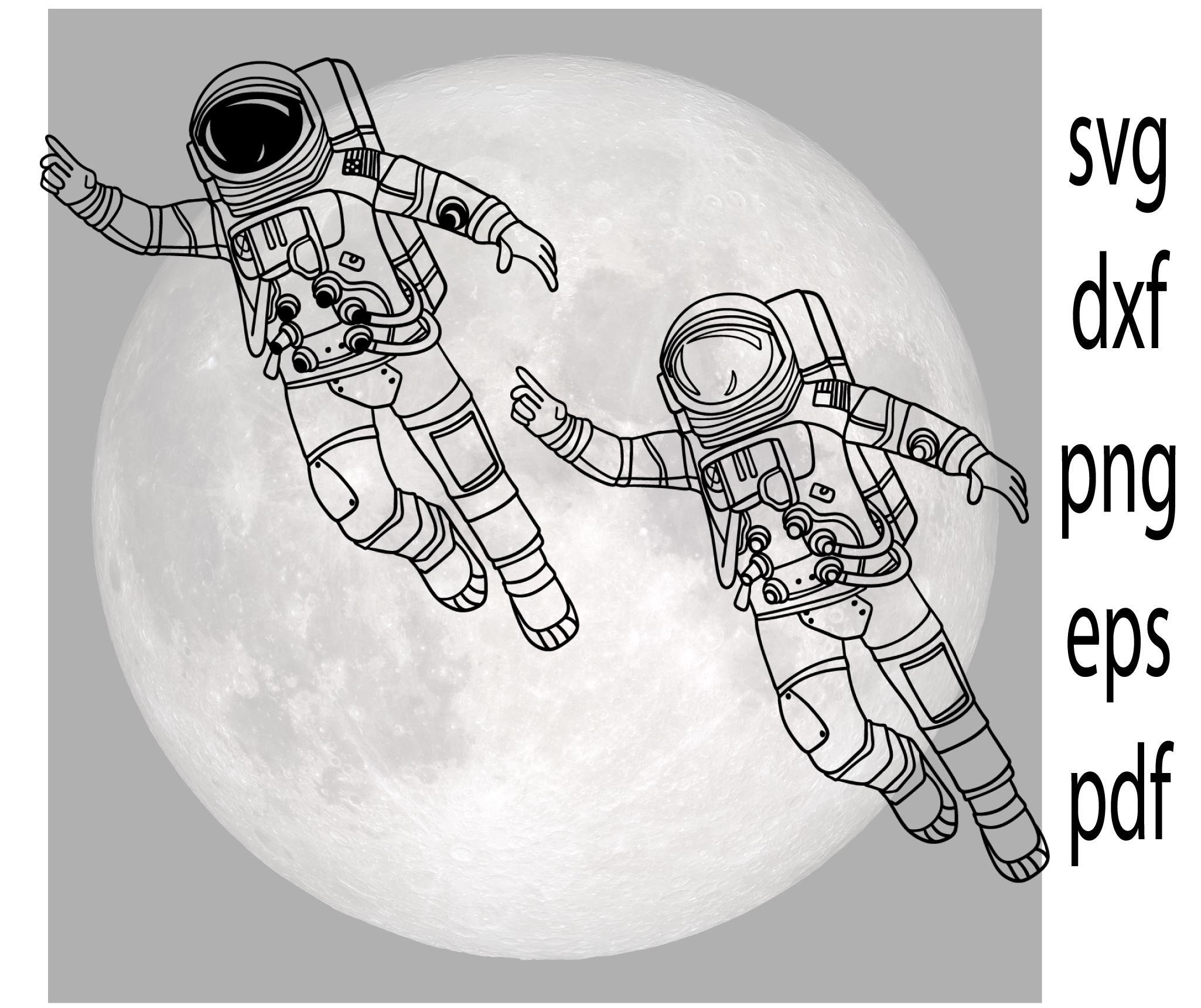 Astronaut Floating In Space Clip Art