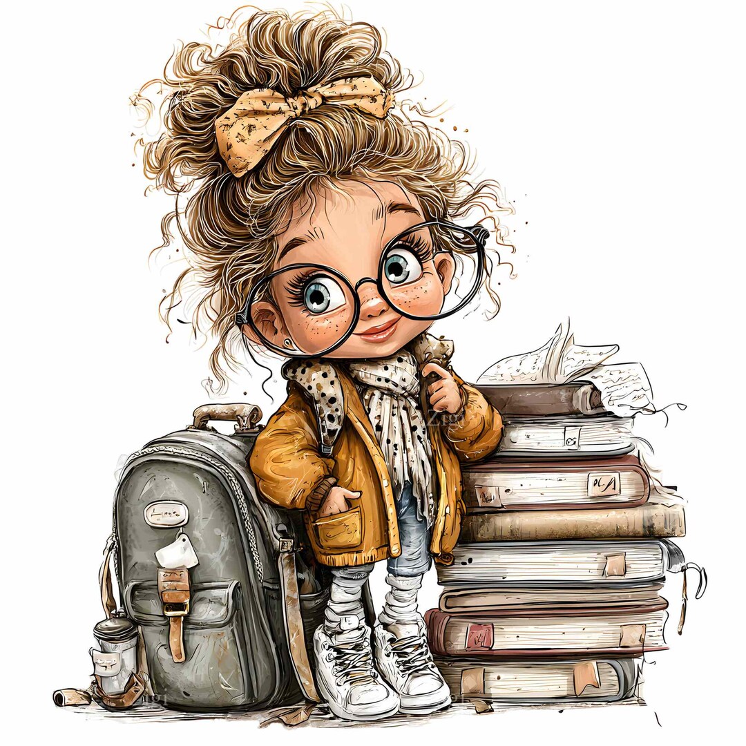 14 PNG Smart Girl Style – School PNG Clipart – Cute Student ...