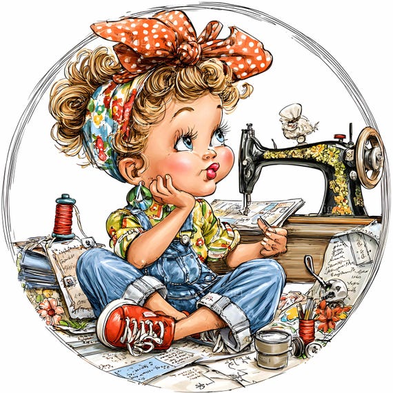 Cute Girl Sewing 30+ Free Beginner Sewing Projects For Kids & Teens