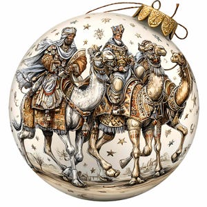 10 PNG Three Wise Men Clipart – Nativity PNG – Christmas Magi ...