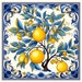 Lemon Tile Clipart Bundle, 10 Mediterranean Azulejo Portuguese Blue ...