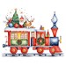 Christmas Train Clipart, 20 Cute Holiday Locomotive PNG, Festive Gift ...
