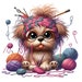 Puppy Clipart, 15 PNG Yarn Ball Dog Knitting Clipart, Crochet Clipart ...