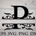 Split Initial Svg Split Letter P Monogram Svg Split Monogram Font Svg ...