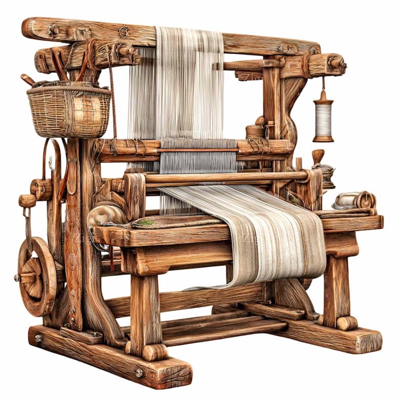 16 PNG Medieval Weaving Loom – Vintage Workshop PNG Clipart ...