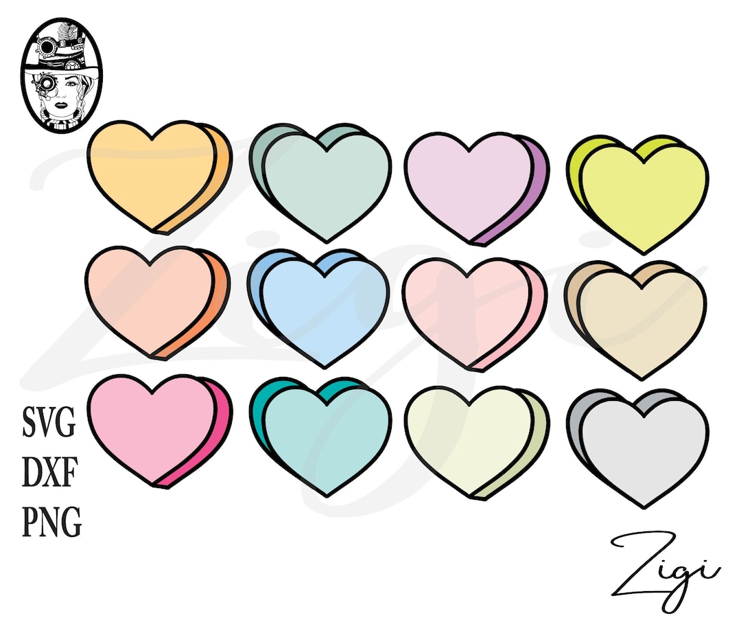 Printable Blank Conversation Hearts