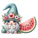 Watermelon Clipart, Gnome Clip Art, 15 PNG Watercolor Summer Fruit Clip ...