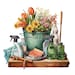 24 Rustic Cleaning Tools PNG Clipart, Vintage Brooms and Bucket ...