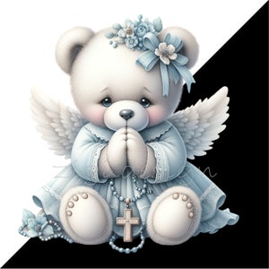 15 PNG Rosary Bear Clipart – Cute PNG Illustration – Christian Nursery ...