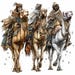 12 PNG Three Wise Men PNG – Nativity Magi Clipart for Christmas Cards ...
