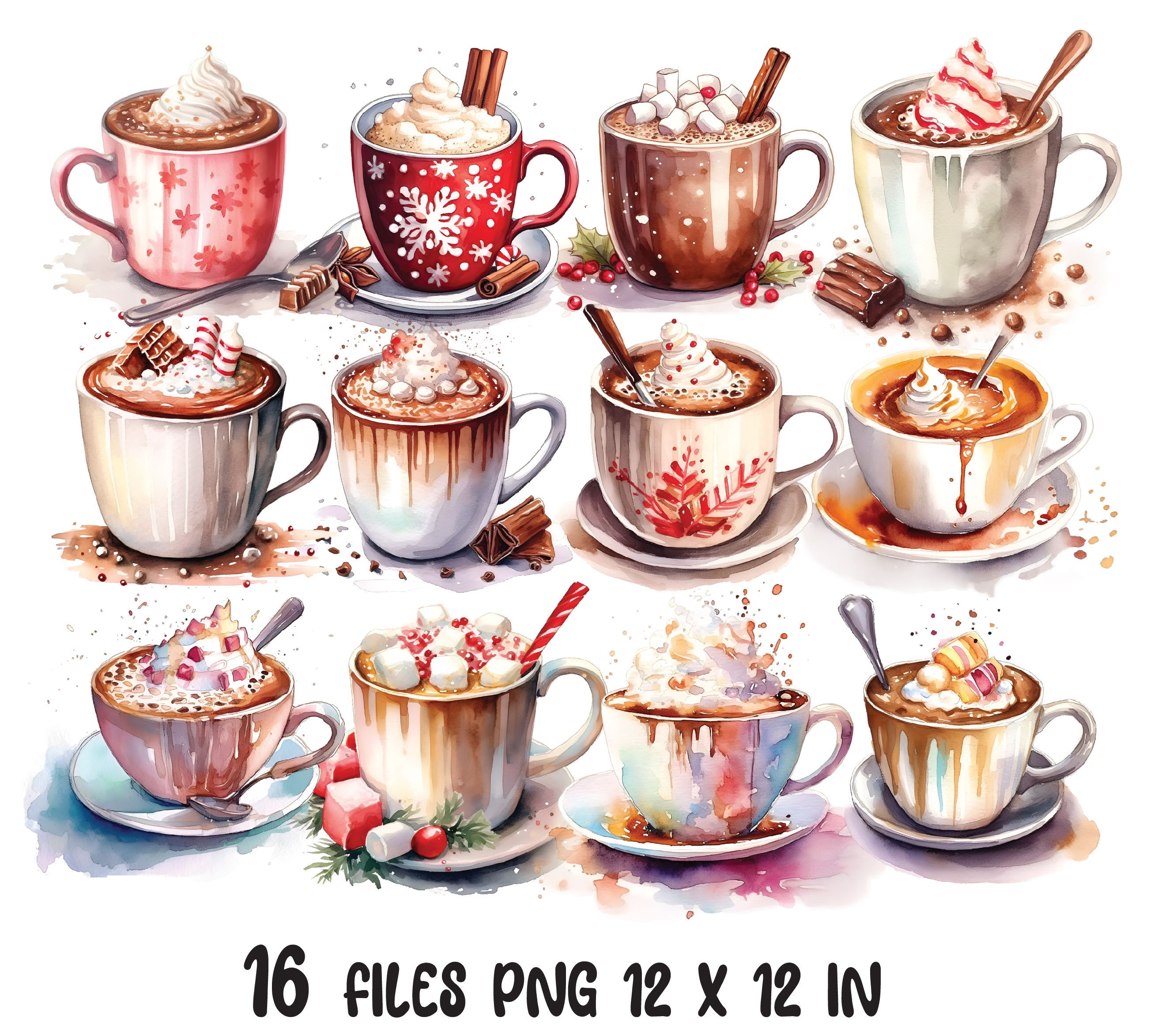 Watercolor Hot Chocolate