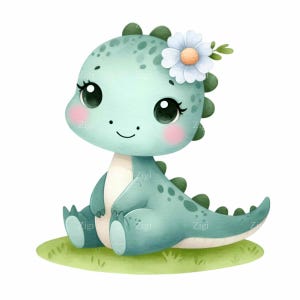 Cute Dinosaur PNG Clipart | 15 Adorable Dino Illustration for Kids ...