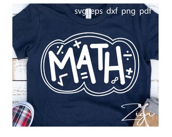 Math Svg | Etsy