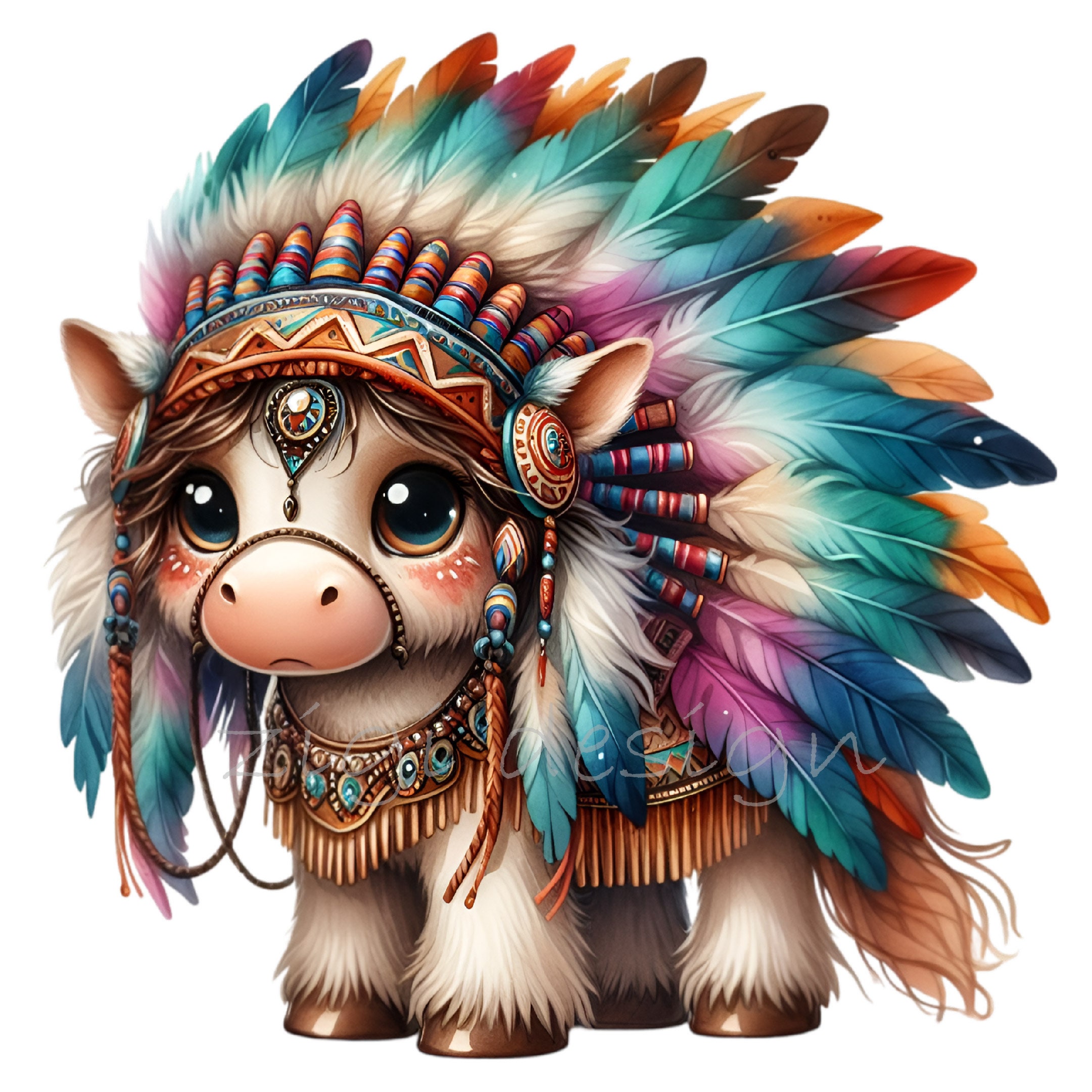 10 Cute Unicorn PNG Clipart | Fantasy Pony With Colorful Feather ...