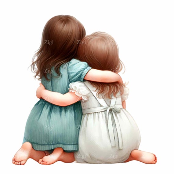 Two Sisters Clipart