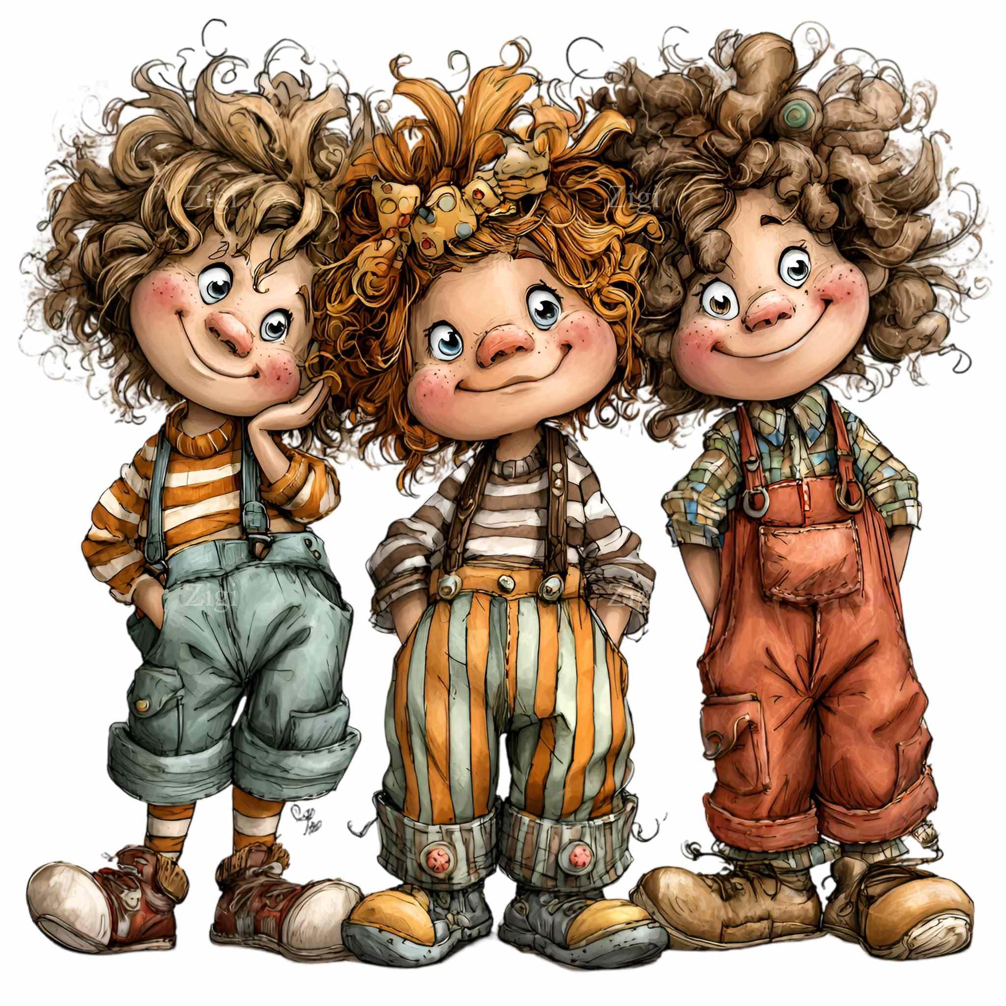 14 PNG Cartoon Kids Clipart – Cute Children PNG – Playful Art for ...