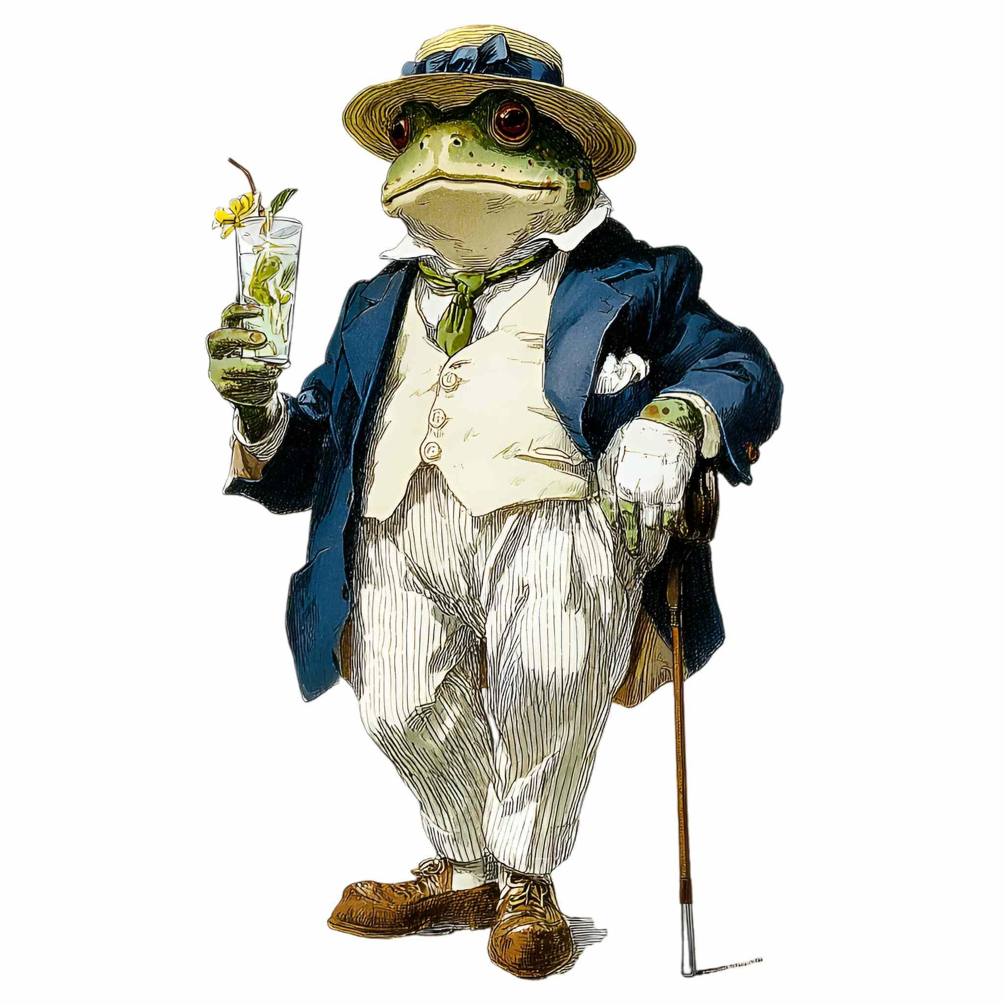 24 PNG Dapper Frog in Trench Coat, Storybook Gentleman Clipart - Etsy