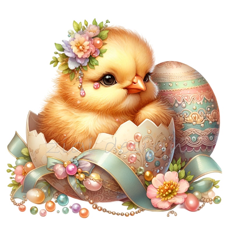 10 PNG Baby Chick Clipart – Easter Egg Hatchling Illustration, Spring ...