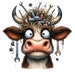 Comics Cow Mechanic Drinking Beer 15 PNG Father Gift Funny Cartoon ...