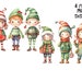 Santa's Elves Clipart PNG Watercolor Winter Christmas Clip Art ...