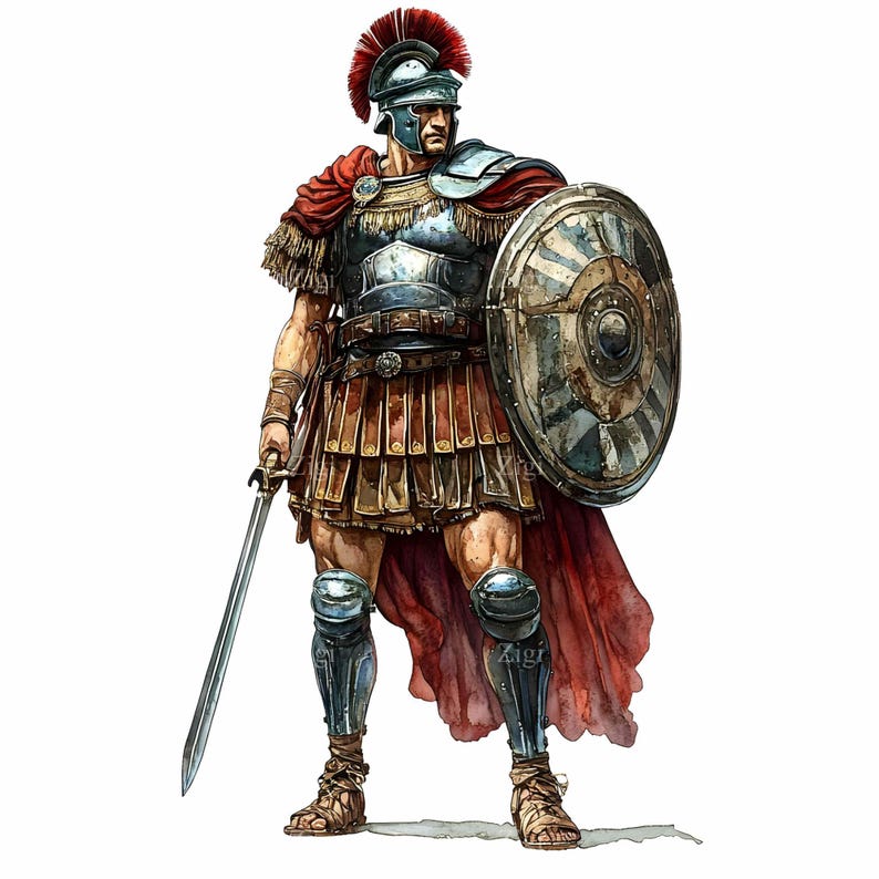15 JPEG Roman Warrior – Ancient Soldier JPG Clipart – Gladiator Battle ...