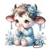 Praying Clipart, Christian Clipart, Cow Clip Art, 15 PNG Blue ...