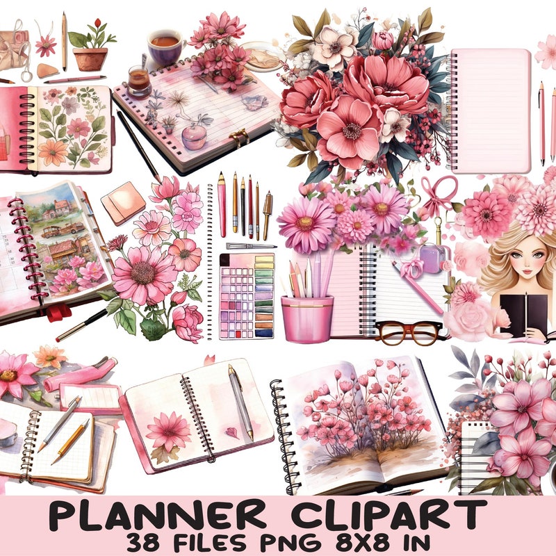 Planner Clipart - Etsy