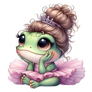 10 PNG Princess Frog PNG – Cute Ballerina Frog Clipart With Crown, Tutu ...