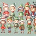 Santa's Elves Clipart PNG Watercolor Winter Christmas Clip Art ...