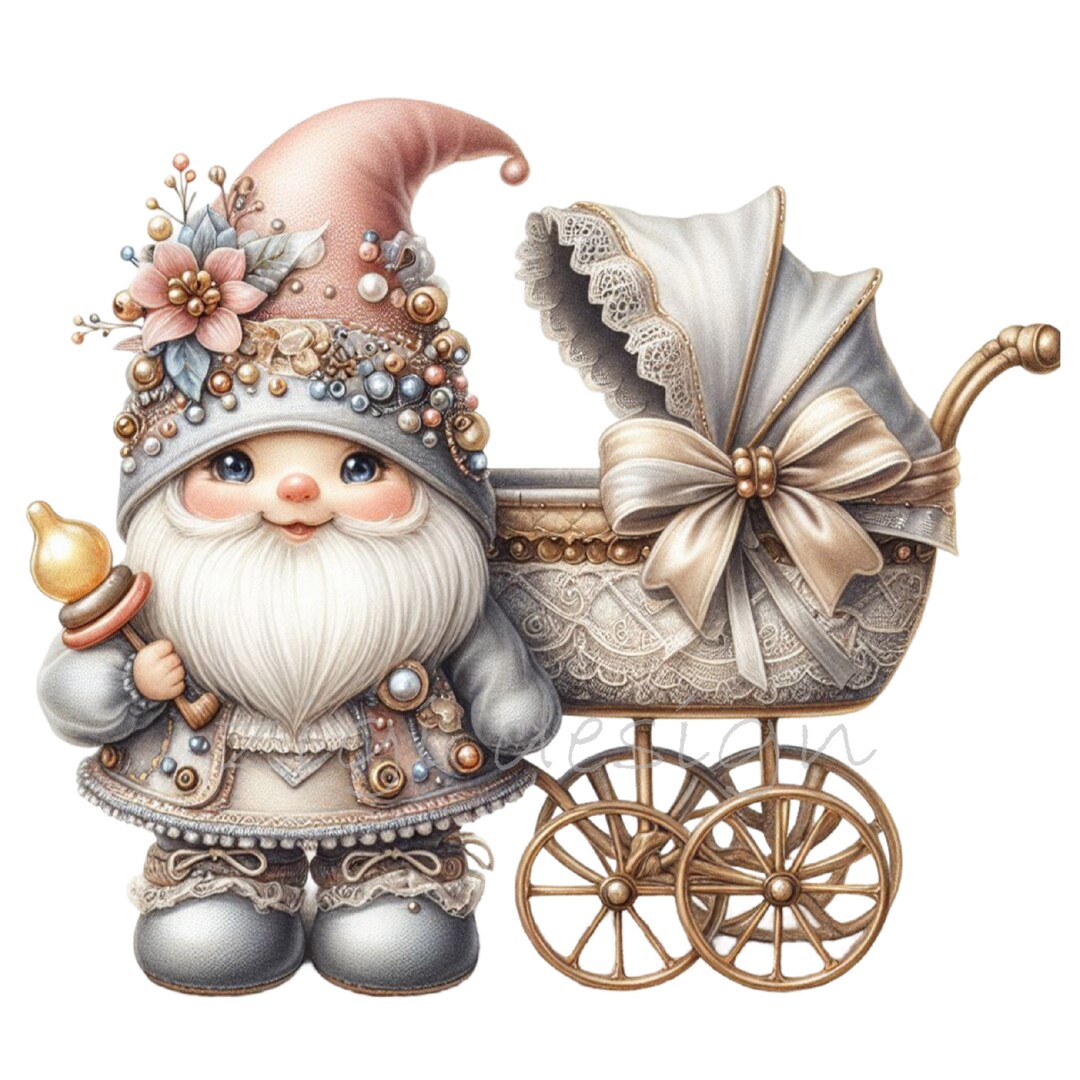 Poussette clipart, clipart nain, sublimation de landau de nouveau-né ...
