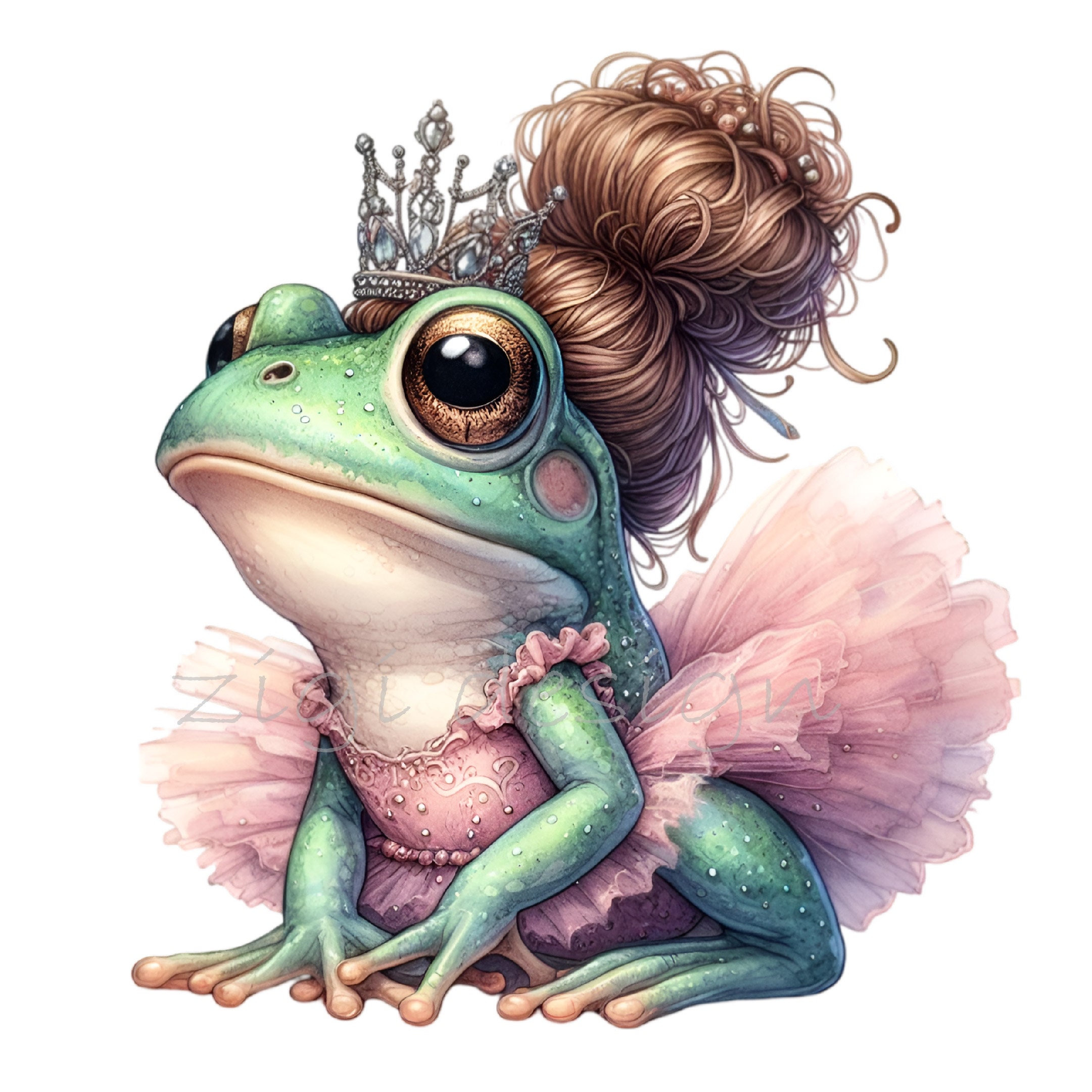 10 PNG Princess Frog PNG – Cute Ballerina Frog Clipart With Crown, Tutu ...