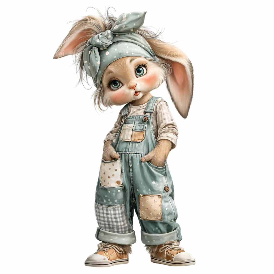 16 PNG Baby Bunny Clipart – Cute Rabbit PNG for Nursery Wall Art, Baby ...