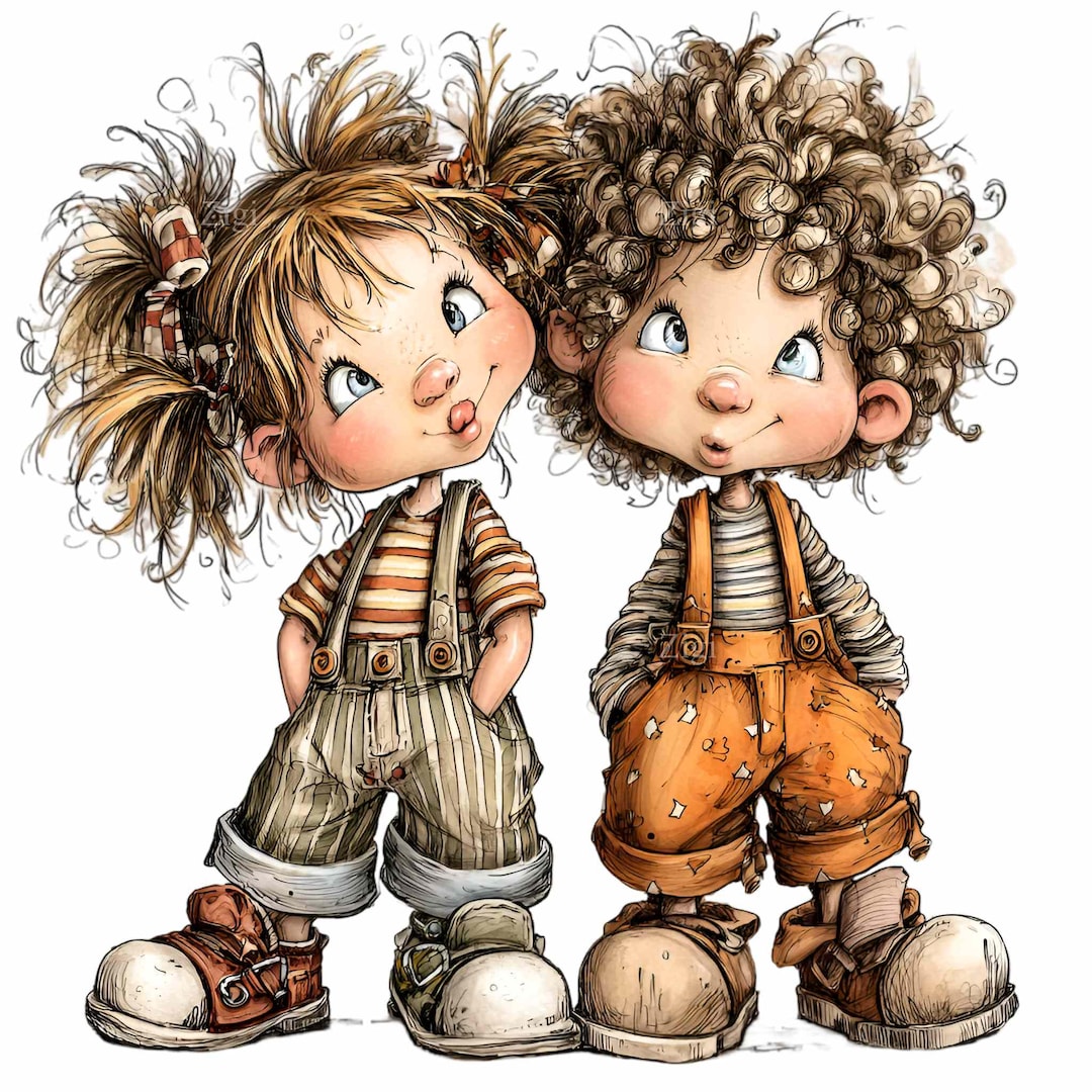 15 PNG Cute Kids PNG – Playful Boy and Girl Clipart for Nursery Prints ...
