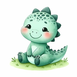 Cute Dinosaur PNG Clipart | 15 Adorable Dino Illustration for Kids ...