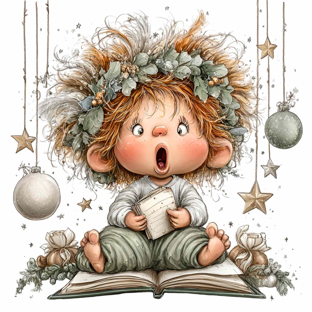 15 PNG Holiday Angel Clipart – Christmas Caroler PNG – Cute Winter Kid ...