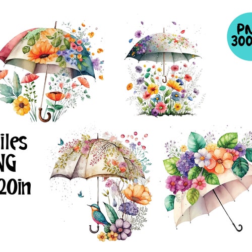 Watercolor Spring Clipart. Flowers. Garden. Floral Spring - Etsy